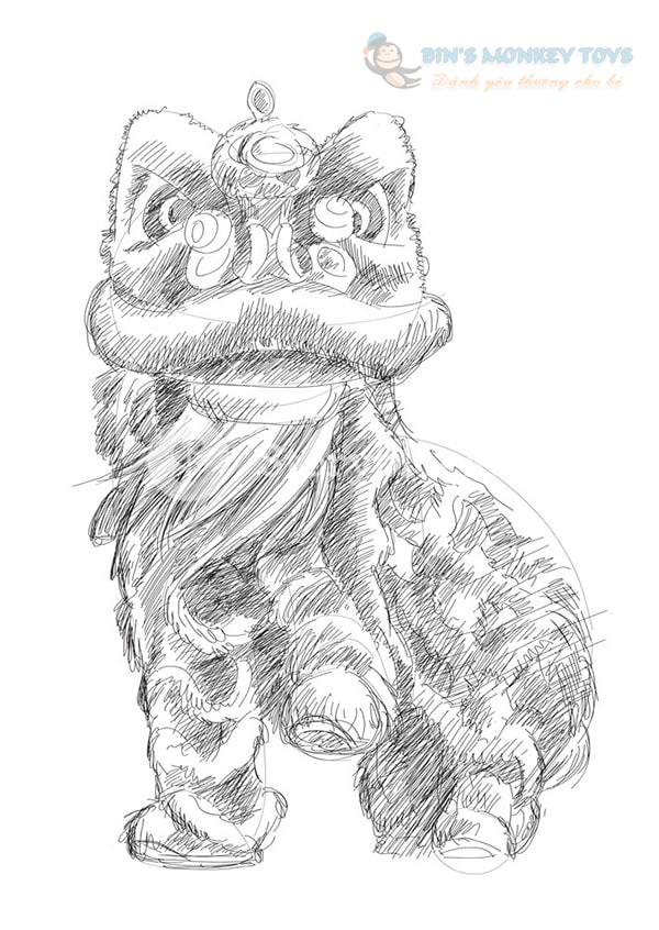 1001 Hình Vẽ Lân Sư Rồng Cute – Dễ Thương – Đẹp Nhất