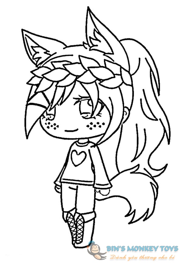 50+ Tranh tô màu Gacha Club cute, đẹp dành cho bé