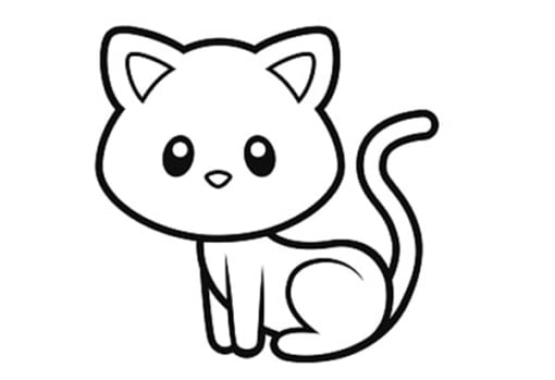 Tranh tô màu con mèo đẹp, dễ thương và cute dành cho các bé