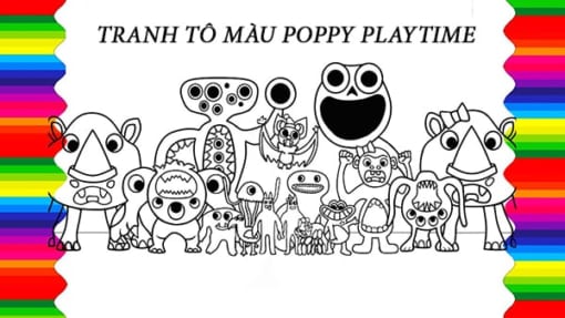 200+ Tranh Tô Màu Poppy Playtime Đẹp Nhất Quả Đất