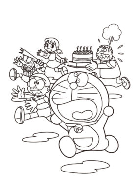 Thưởng Thức 1000+ Tranh Tô Màu Đô Rê Mon “HOT” Nhất 2025