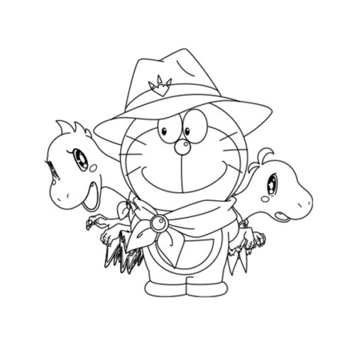 Thưởng Thức 1000+ Tranh Tô Màu Đô Rê Mon “HOT” Nhất 2025