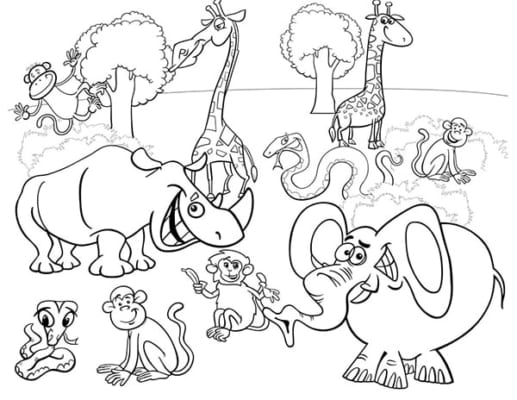 Top Với Hơn 100+ Tranh Tô Màu Con Vật Cho Bé 4 Tuổi Mới Nhất