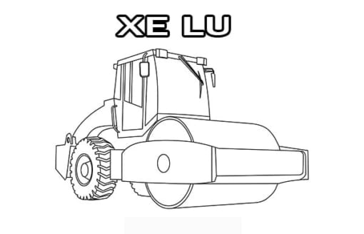 777+ Tranh Tô Màu Xe Lu Đẹp, Ấn Tượng Cho Bé Tập Tô