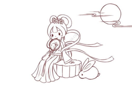 199+ Bức Tranh Tô Màu Chị Hằng Nga Xinh Đẹp Nhìn Là Đắm