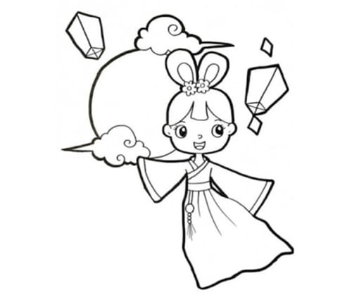 199+ Bức Tranh Tô Màu Chị Hằng Nga Xinh Đẹp Nhìn Là Đắm