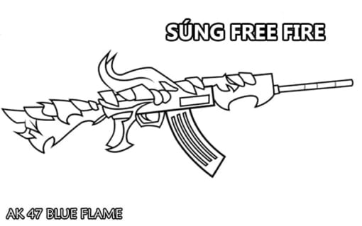 Dowload 99 tranh tô màu Súng Free Fire đẹp, chất