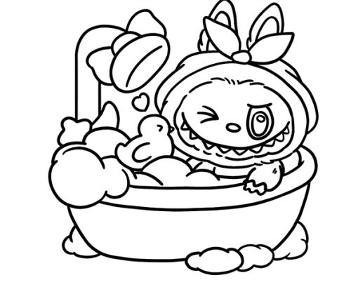 Bộ sưu tập tranh tô màu Labubu giúp bé phát triển sáng tạo