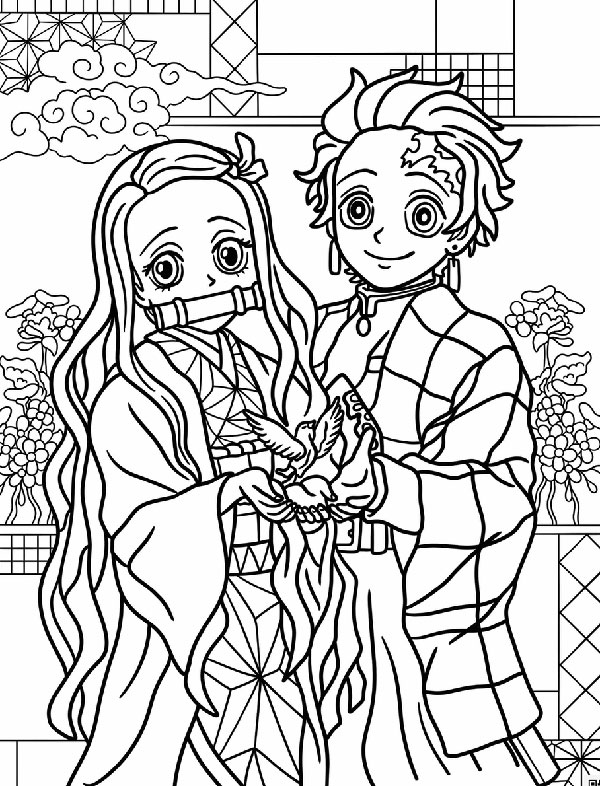 Bộ sưu tập tranh tô màu Nezuko đẹp xuất sắc, cập nhật 2025