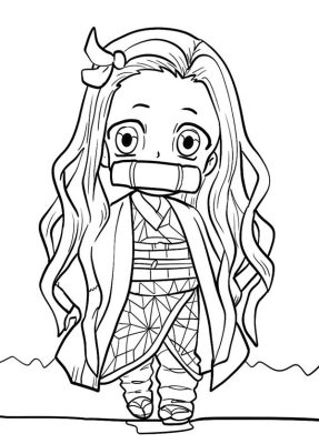 Bộ sưu tập tranh tô màu Nezuko đẹp xuất sắc, cập nhật 2025