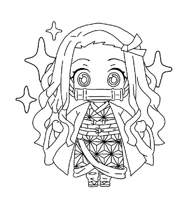 Bộ sưu tập tranh tô màu Nezuko đẹp xuất sắc, cập nhật 2025