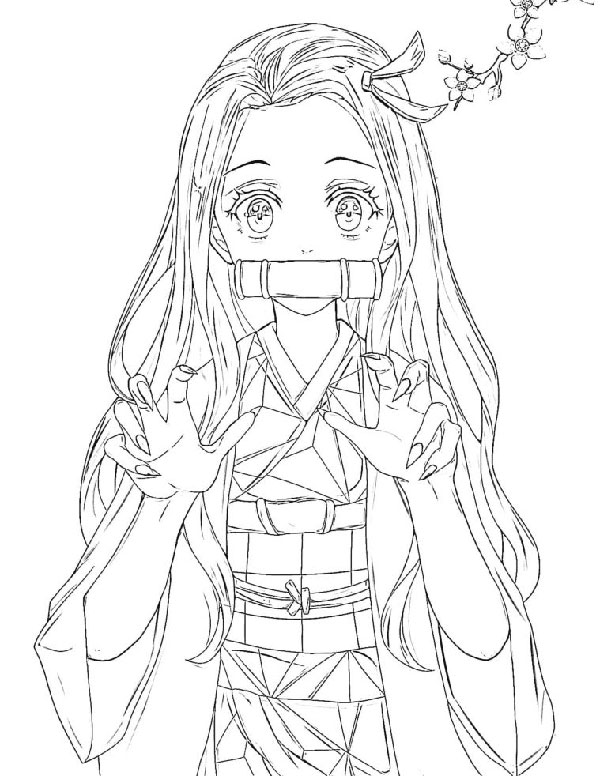 Bộ sưu tập tranh tô màu Nezuko đẹp xuất sắc, cập nhật 2025