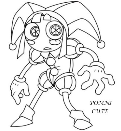 50+ Tranh tô màu Pomni hot nhất 2025 - Bé thích mê, mẹ hài lòng