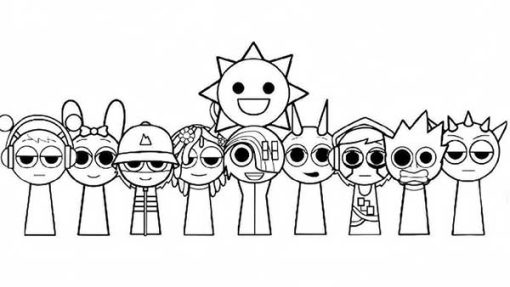 Chinh phục 100+ Hình tô màu Sprunki Phase 1 - 100 cực đẹp