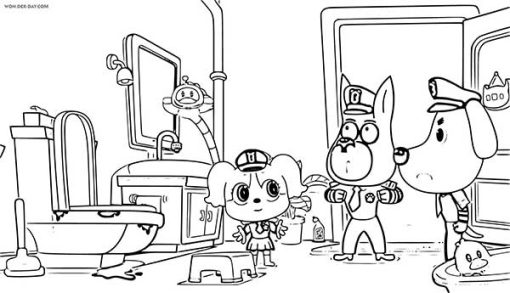 [HOT] 30 Tranh tô màu cảnh sát trưởng Labrador đẹp, tải về ngay!